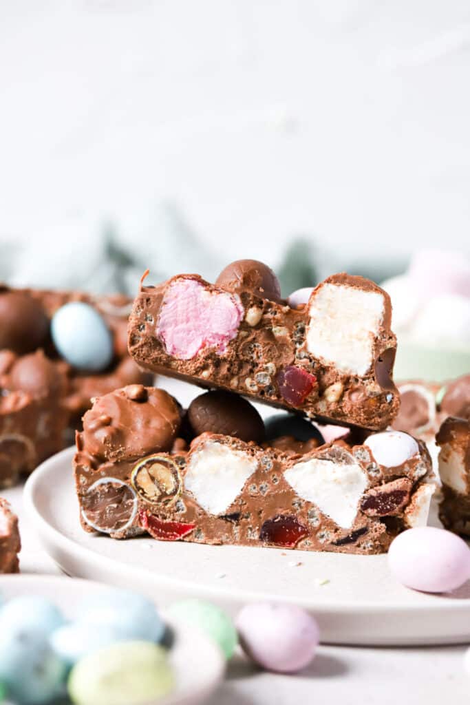 Easter Rocky Road with Mini Eggs - The Cooking Collective