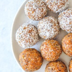 Raspberry Bliss Balls with Dates - The Cooking Collective
