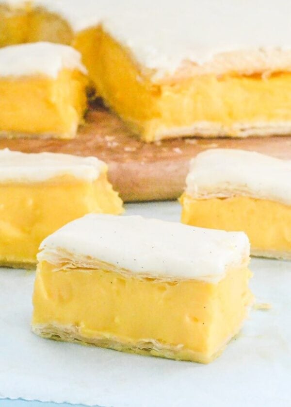 Vanilla Custard Slice Recipe - The Cooking Collective