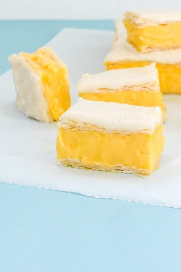Vanilla Custard Slice Recipe - The Cooking Collective