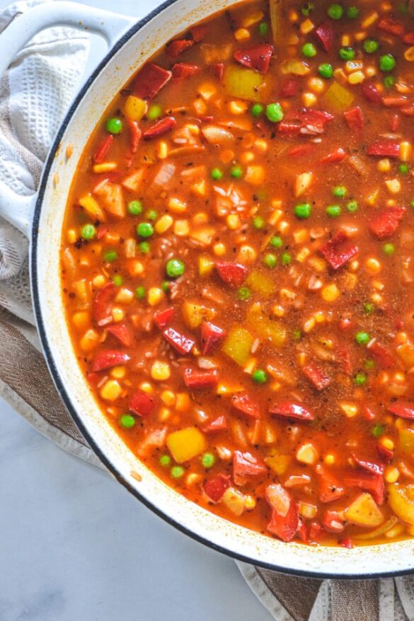 One Pot Spanish Chorizo "Fried" Rice - The Cooking Collective