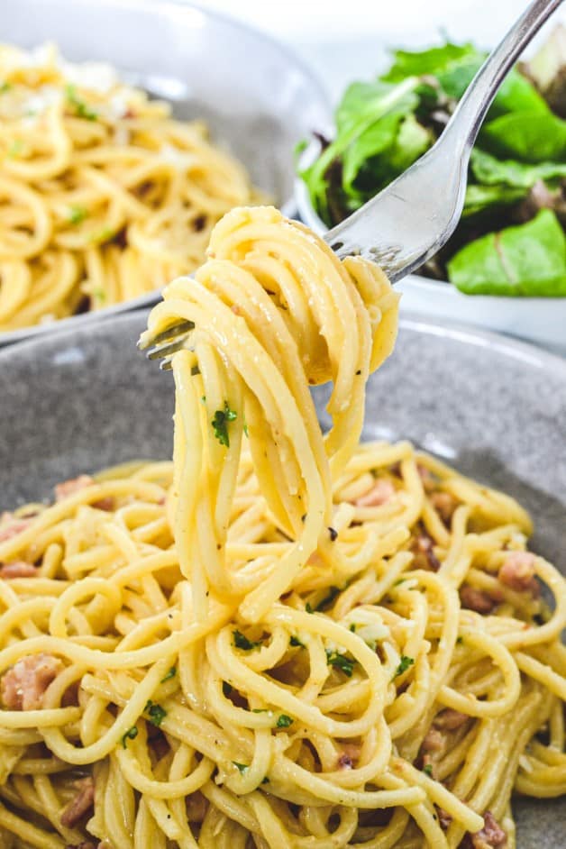 Creamy Bacon Pasta | Carbonara (No Cream!) | The Cooking Collective
