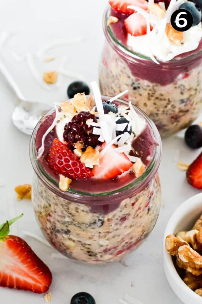 Berry Overnight Oats with Protein Powder | The Cooking Collective