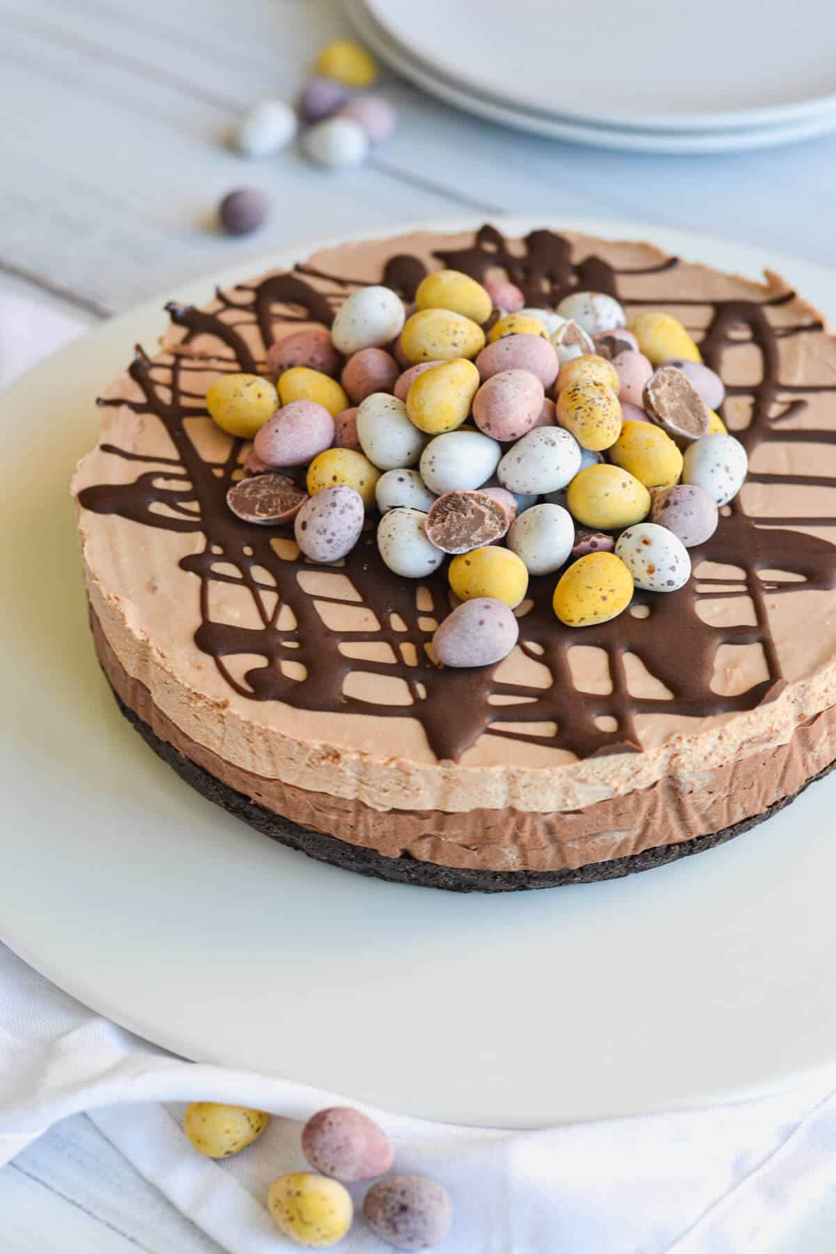 Chocolate Cheesecake (Eggless Cheesecake) | The Cooking Collective
