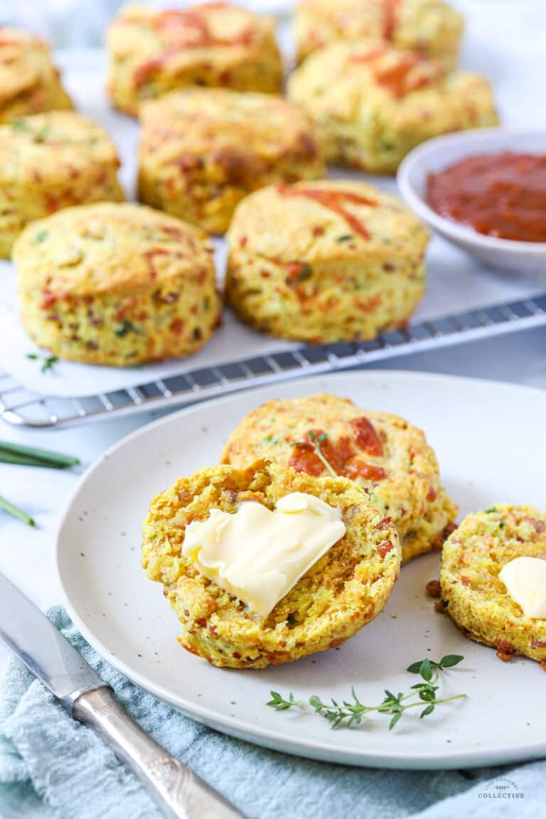 Easy Savoury Scones with Cheese, Bacon and Chives