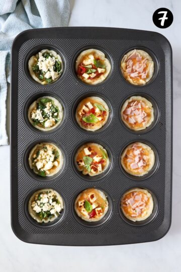 Puff Pastry Mini Quiches - Any Flavour - The Cooking Collective