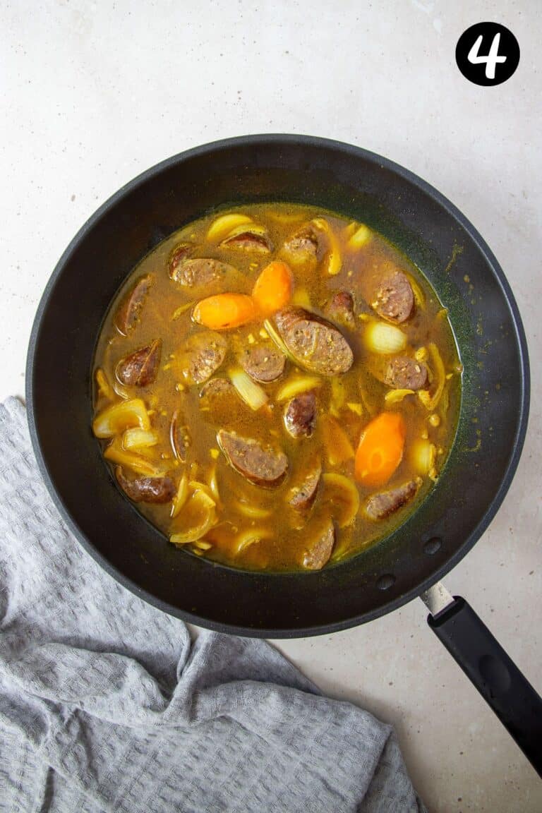 Easy Curried Sausages - The Cooking Collective