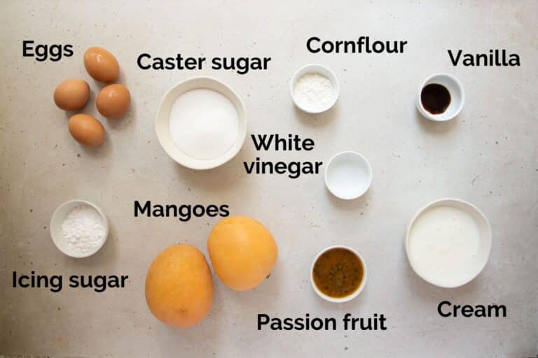 Easy Pavlova with Mango & Passion Fruit - The Cooking Collective