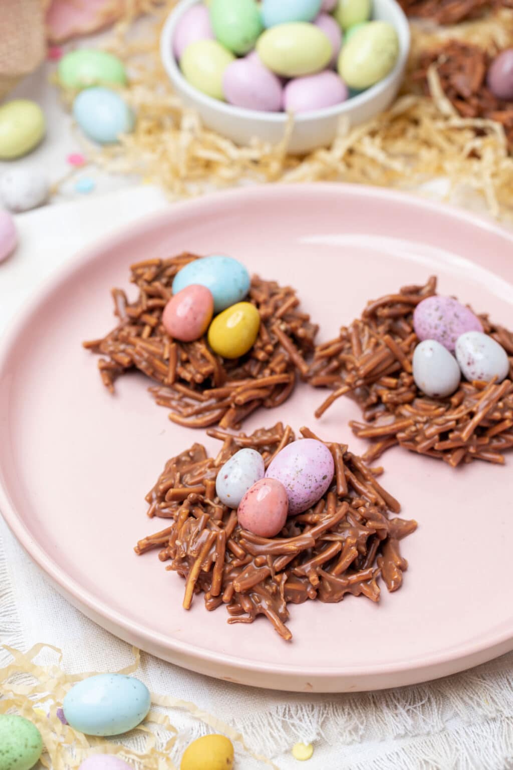 Chocolate Nests with Mini Easter Eggs - The Cooking Collective