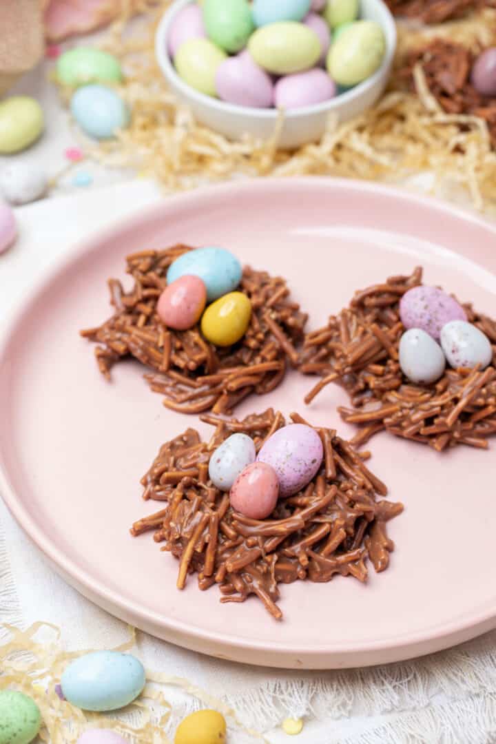 Chocolate Nests with Mini Easter Eggs - The Cooking Collective