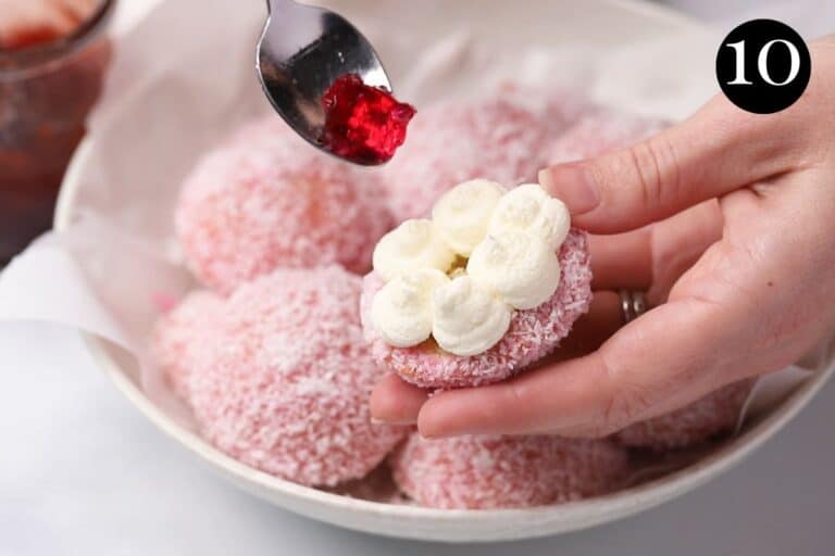 Raspberry Jelly Cakes with Cream - The Cooking Collective