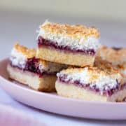 Raspberry Coconut Slice - The Cooking Collective