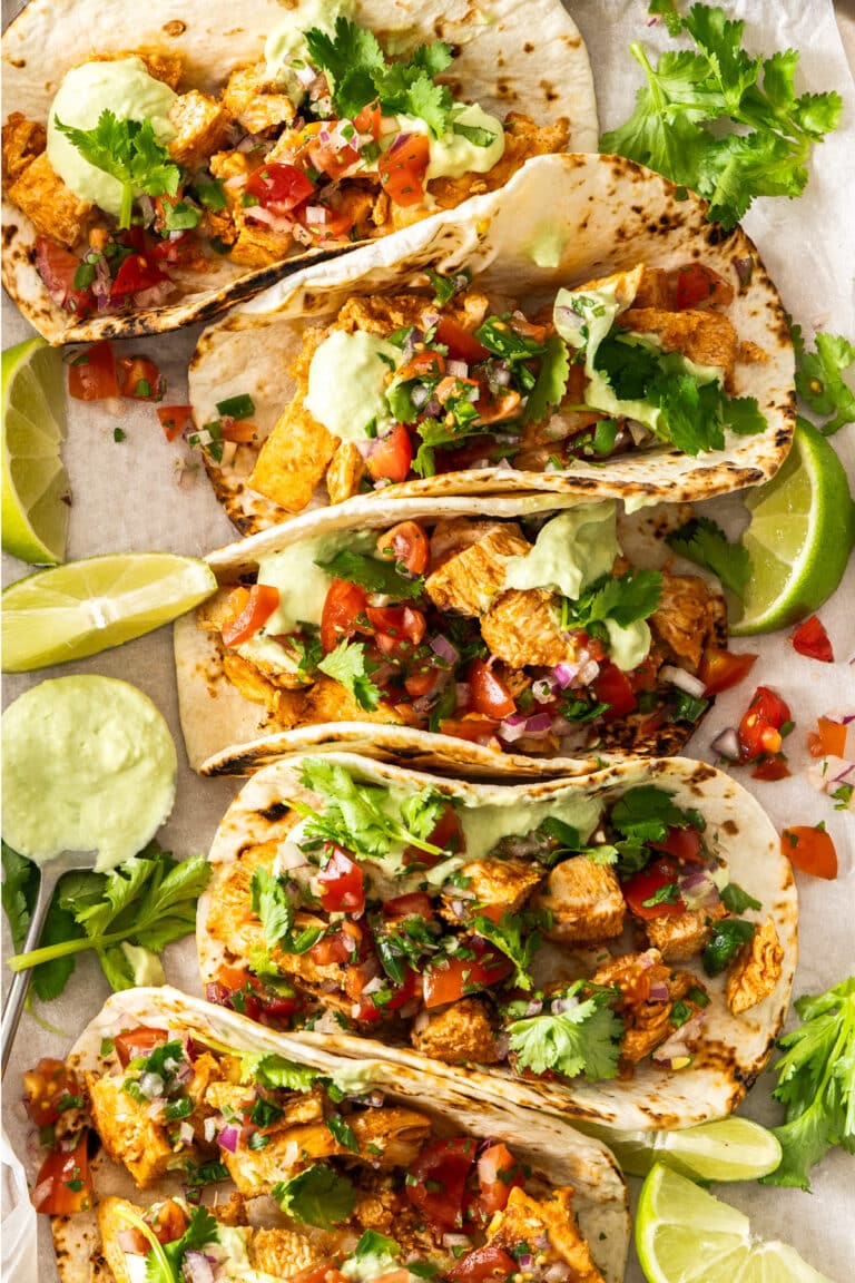 Healthy Tacos with Chicken - The Cooking Collective