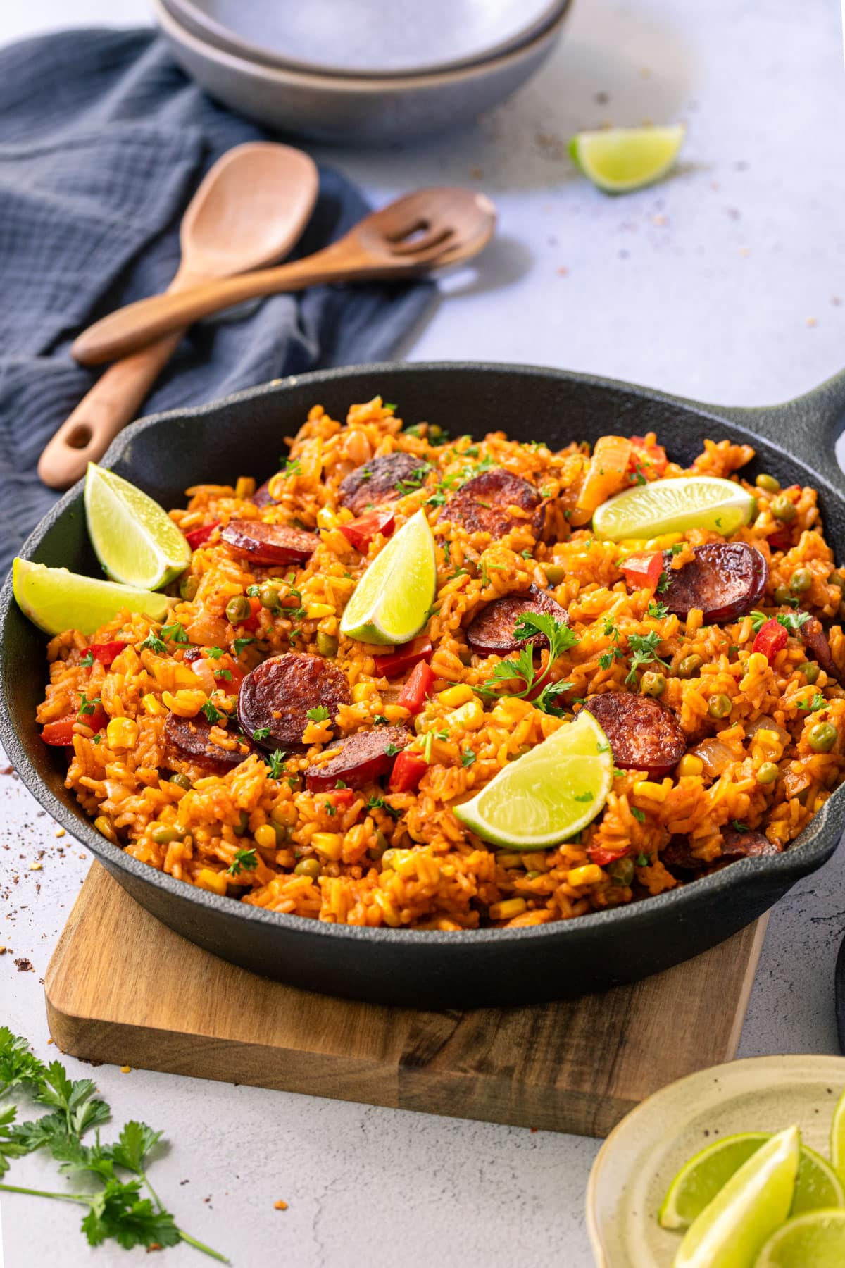 One Pot Spanish Chorizo "Fried" Rice - The Cooking Collective