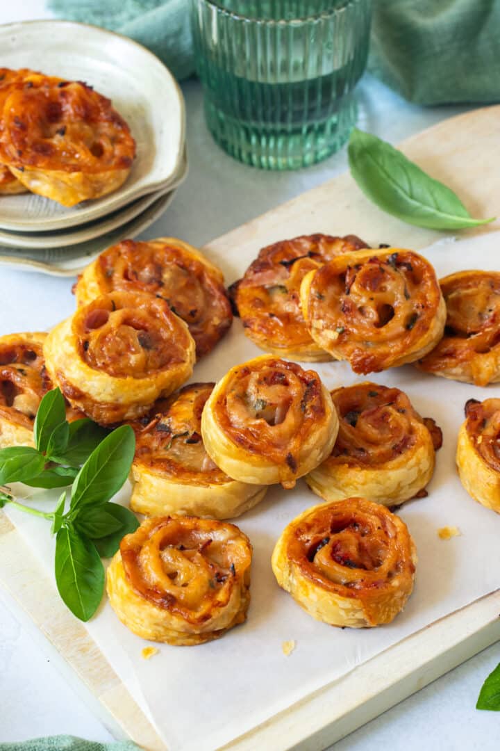 Puff Pastry Pizza Scrolls - The Cooking Collective