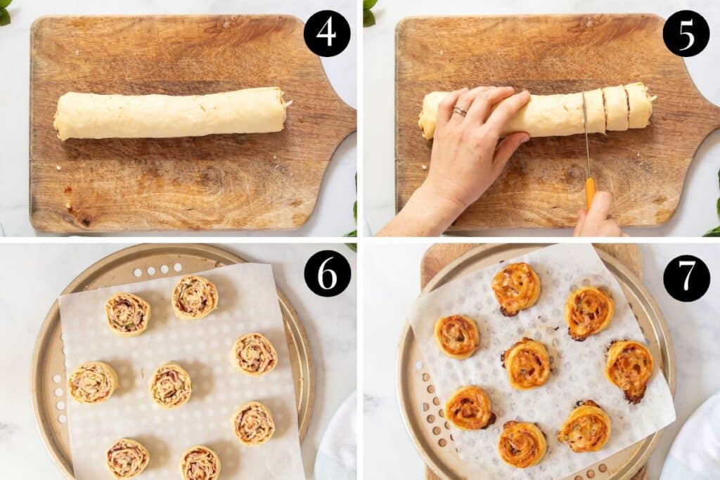 Puff Pastry Pizza Scrolls - The Cooking Collective